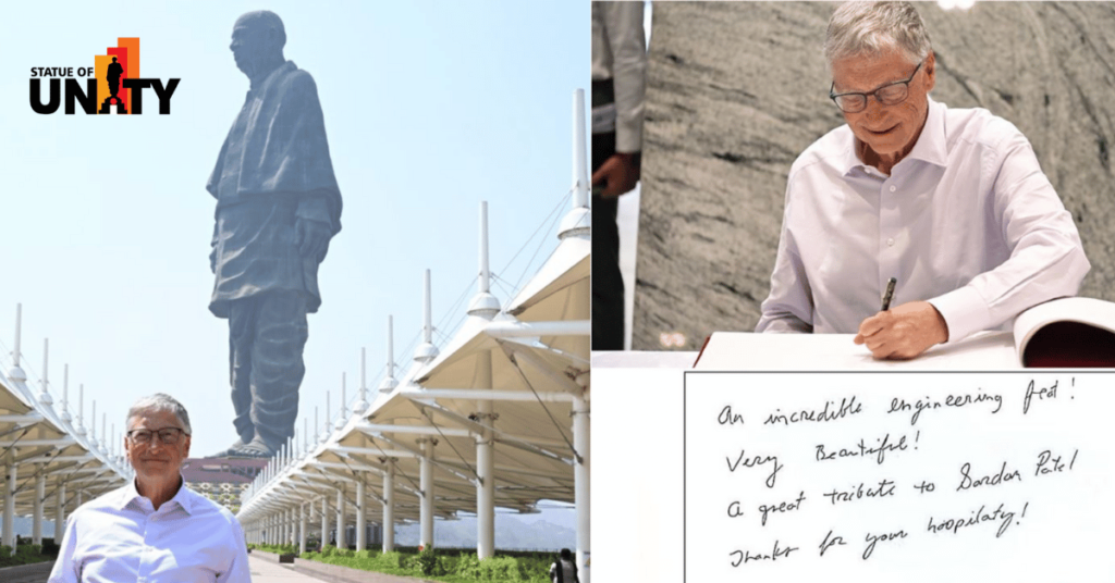 Bill Gates visits world's tallest statue in Gujarat | Statue of Unity